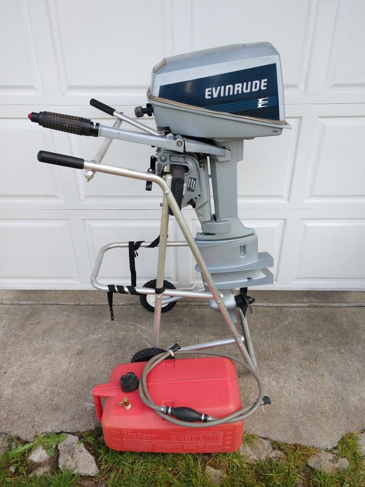 4HP Evinrude Deluxe Long Shaft Boat Motor for Sale in Auburn, WA - OfferUp