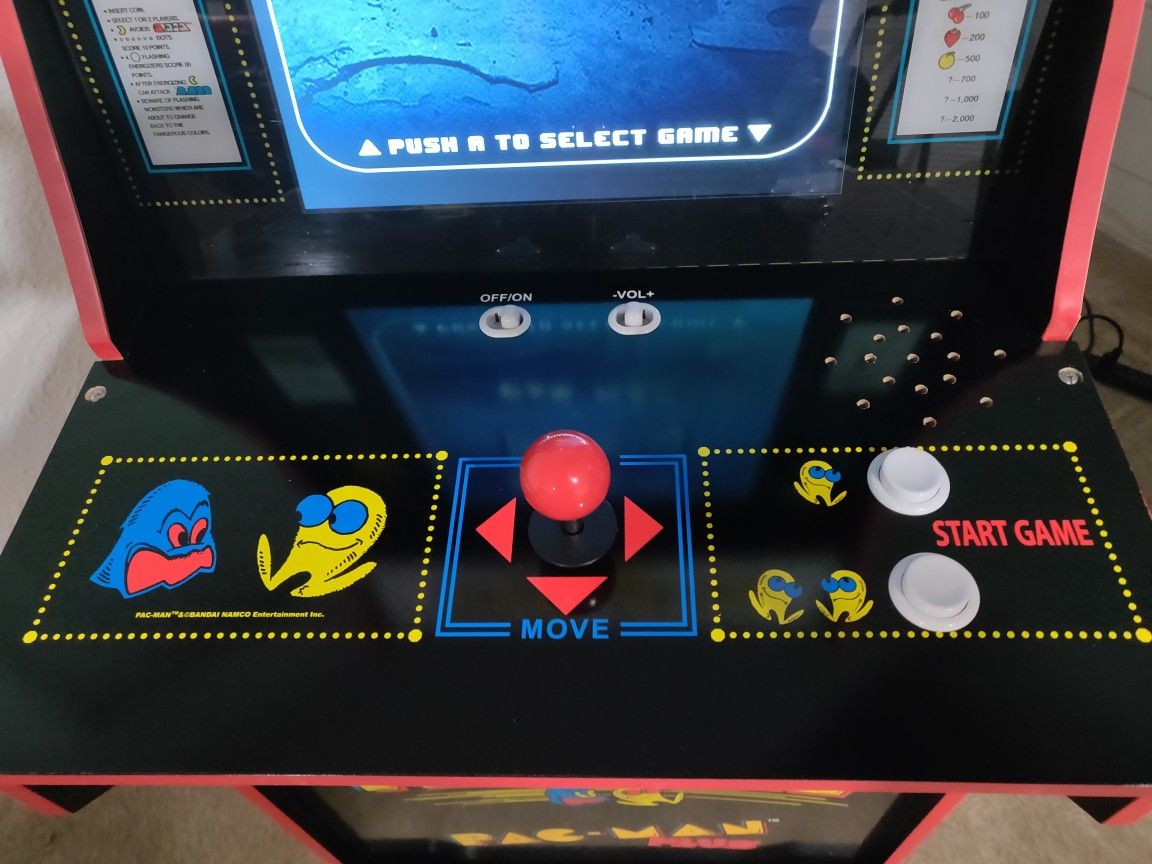 Arcade1up Pac-Man Arcade Machine with Riser ( Pac-Man and Pac-Man plus ...