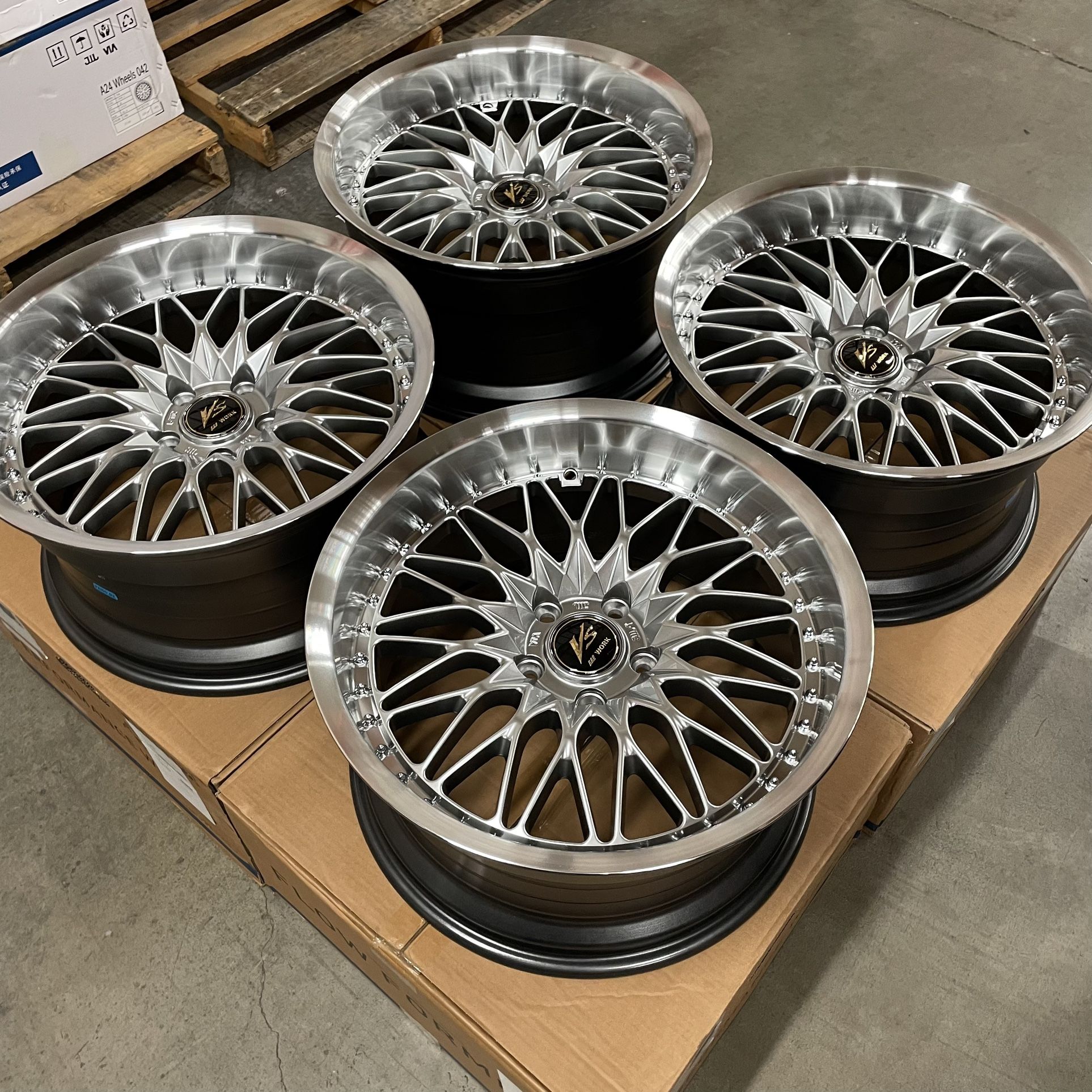 New 18 Inch WORK VSXV Style Forged Rims Wheels 18x8.5 +35 (5x112 ...