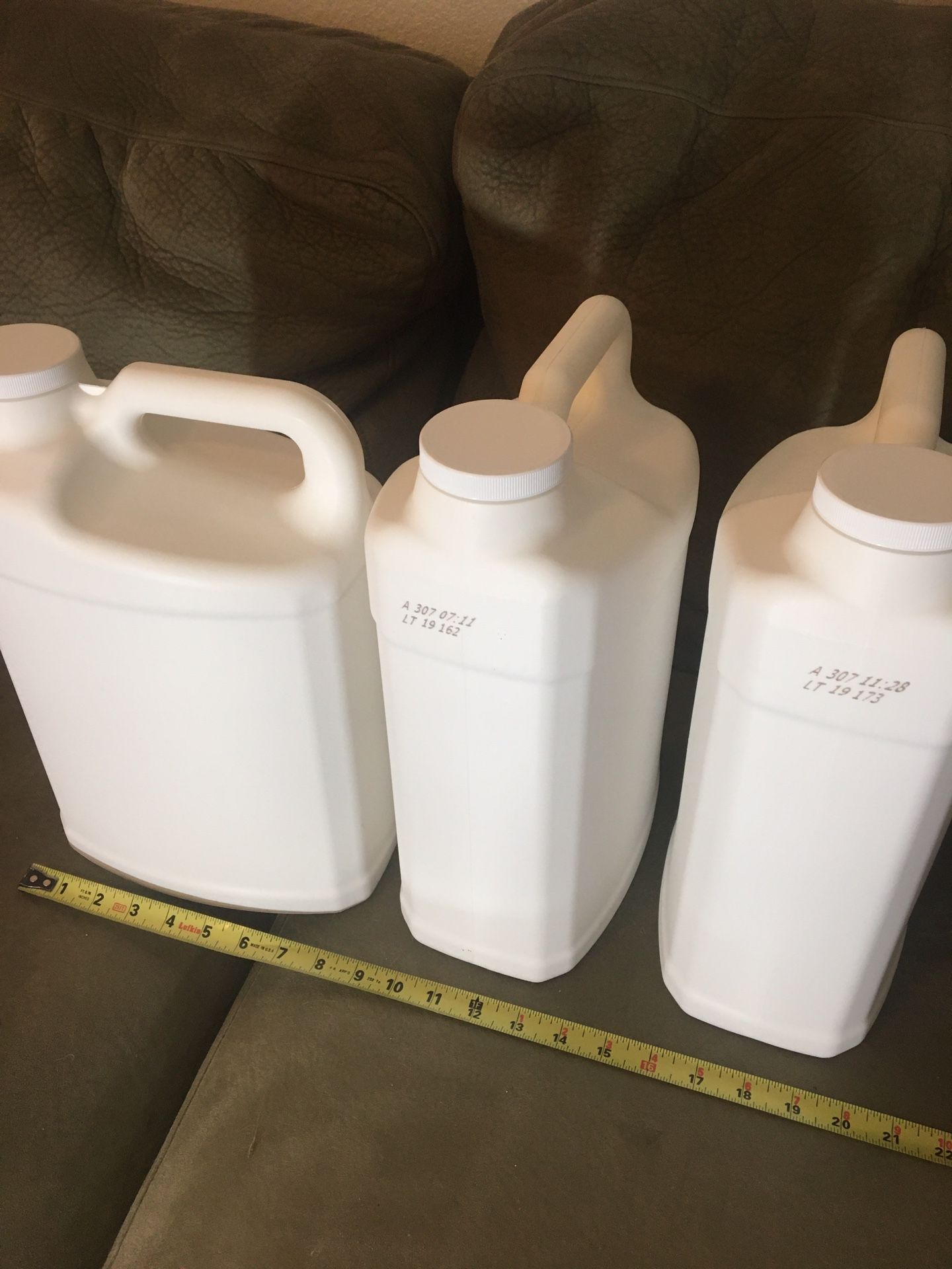 3 White plastic jugs – hold several gallons each for Sale in Phoenix ...