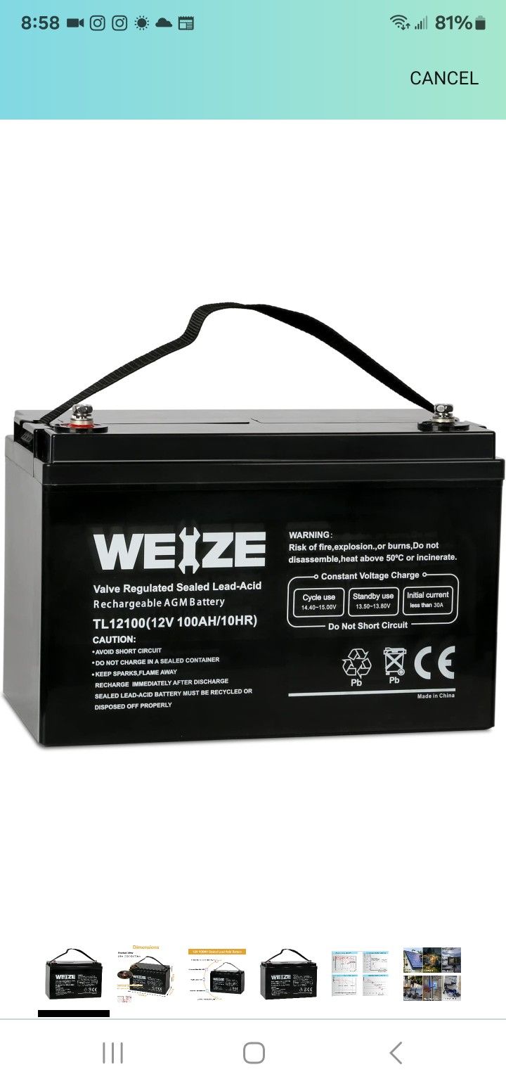 WEIZE Batteries for Sale in Aiken, SC - OfferUp