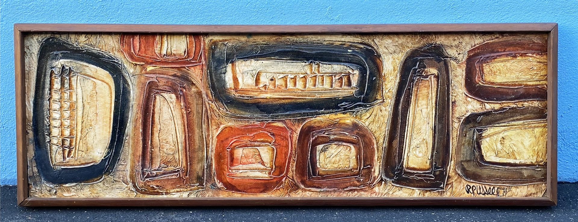 Vintage R Russell abstract impasto painting for Sale in Inglewood, CA ...