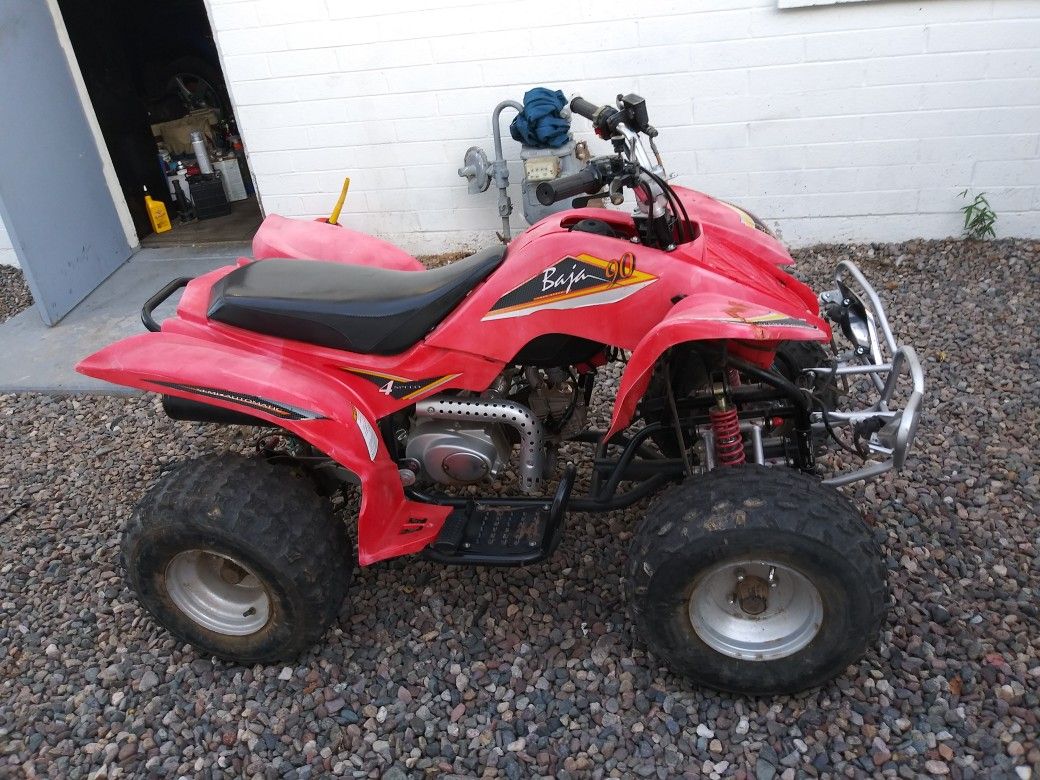 2007 medium size baja 90cc.4-stroke quad..$200 for Sale in Phoenix, AZ ...