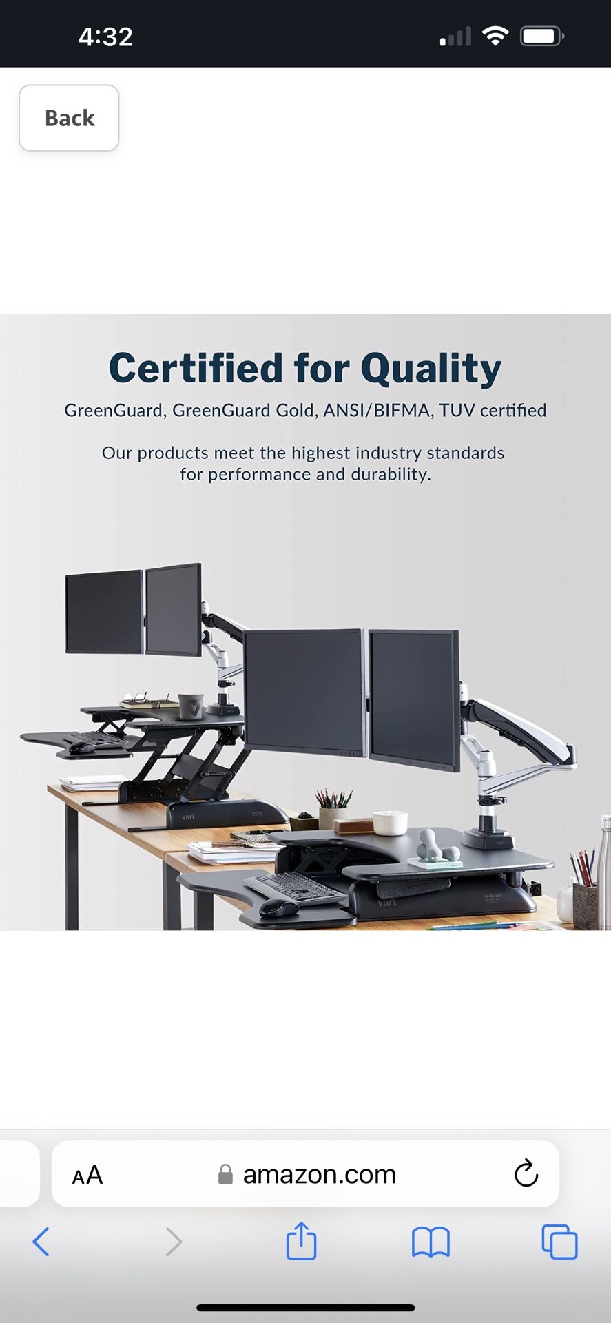 VARIDESK Pro Plus 36” Height Adjustable Standing Desk Converter ...