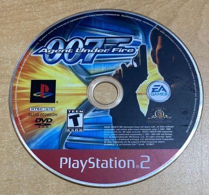 PS2 Sony PlayStation 2 007 Agent Under Fire Video Game - DISC ONLY for ...