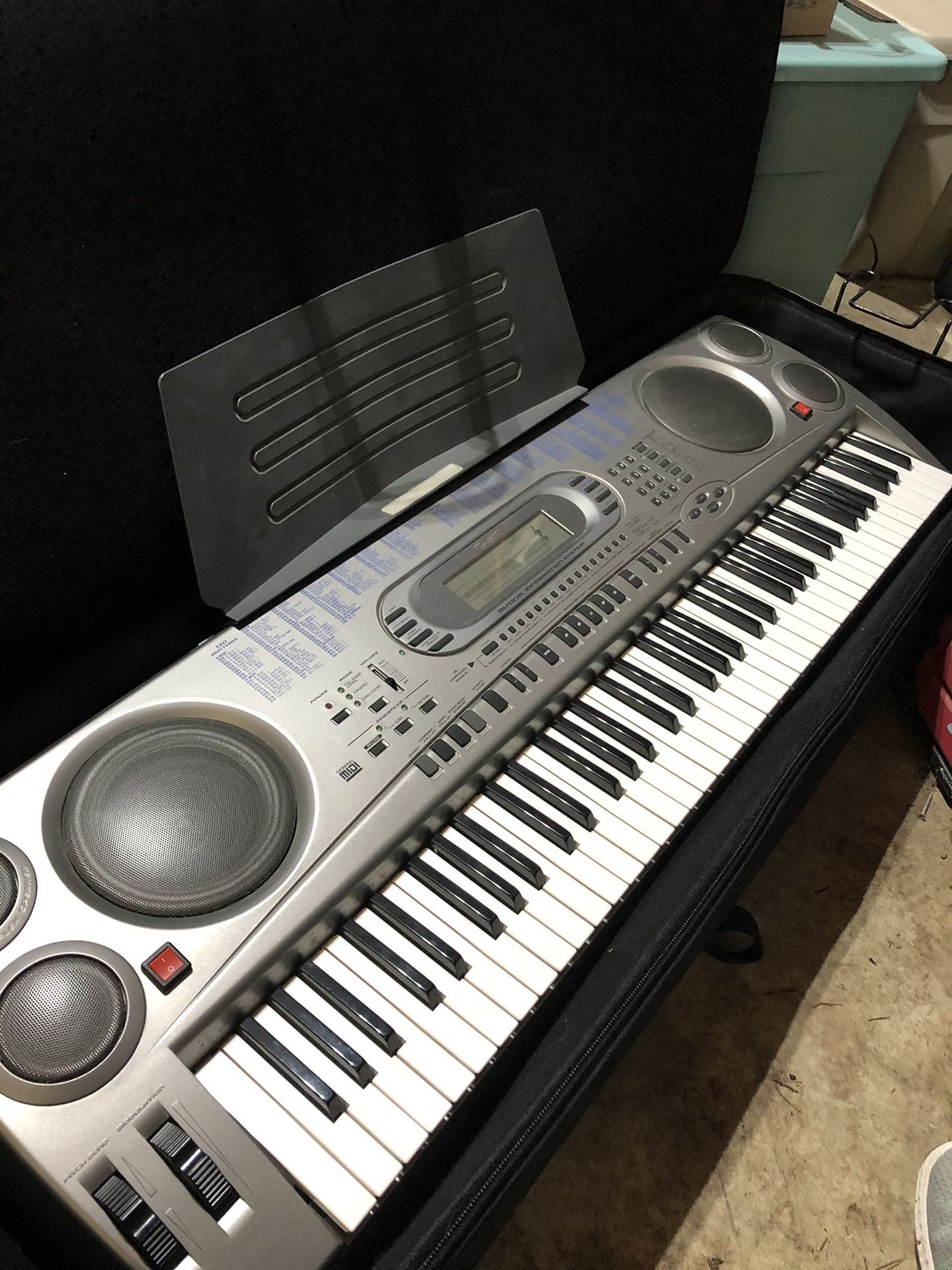 Casio 76-key keyboard with stand and case for Sale in Stanwood, WA ...