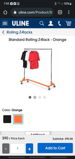 Uline Z Racks Commercial Clothes Racks for Sale in Los Angeles, CA ...