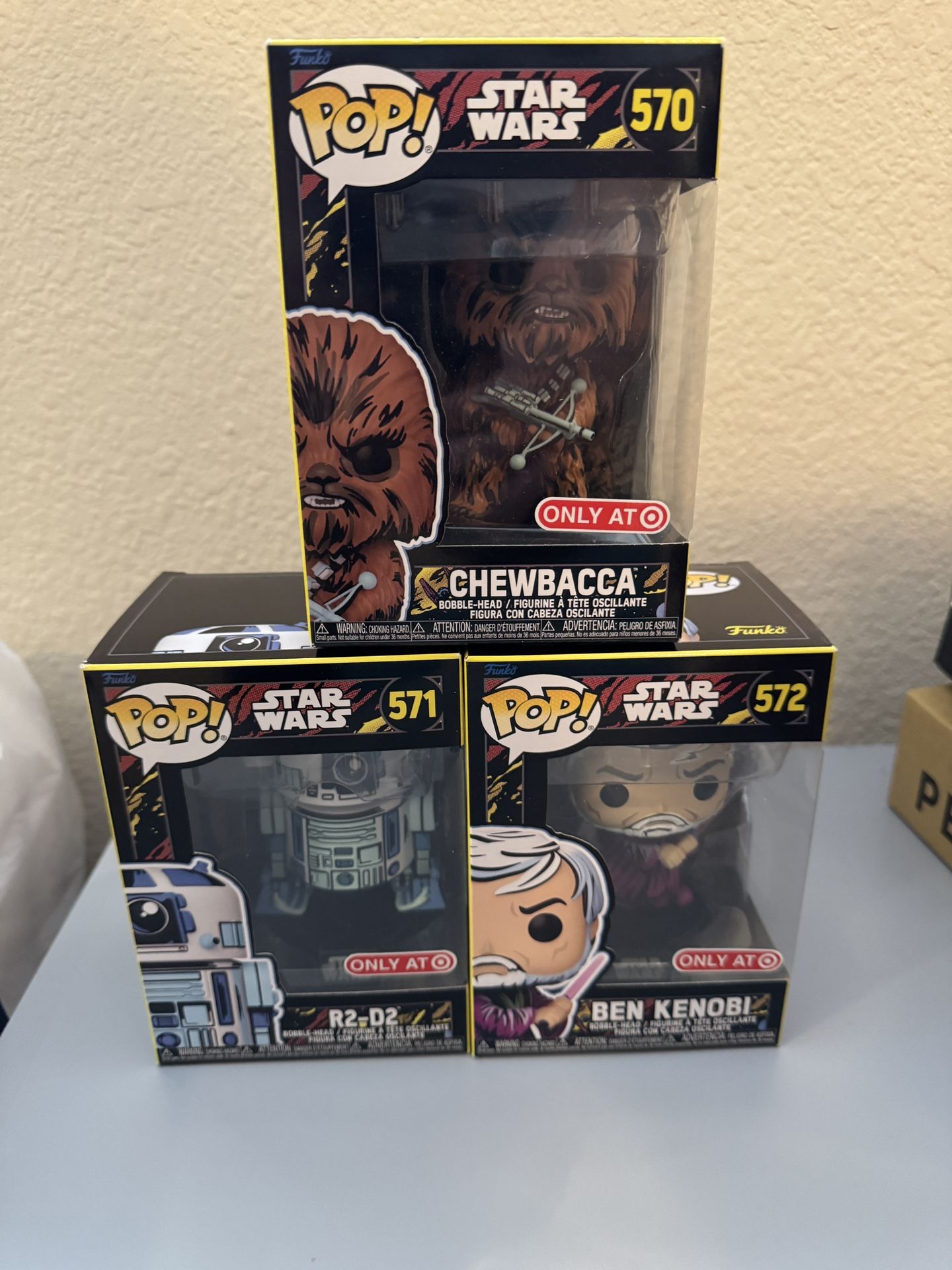 Funko Pop Star Wars Chewbacca Ben Kenobi R2s2 for Sale in San Diego, CA ...
