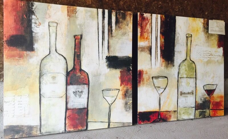 The wine bottle II canvas art by Jane Bellows for Sale in London, OH ...