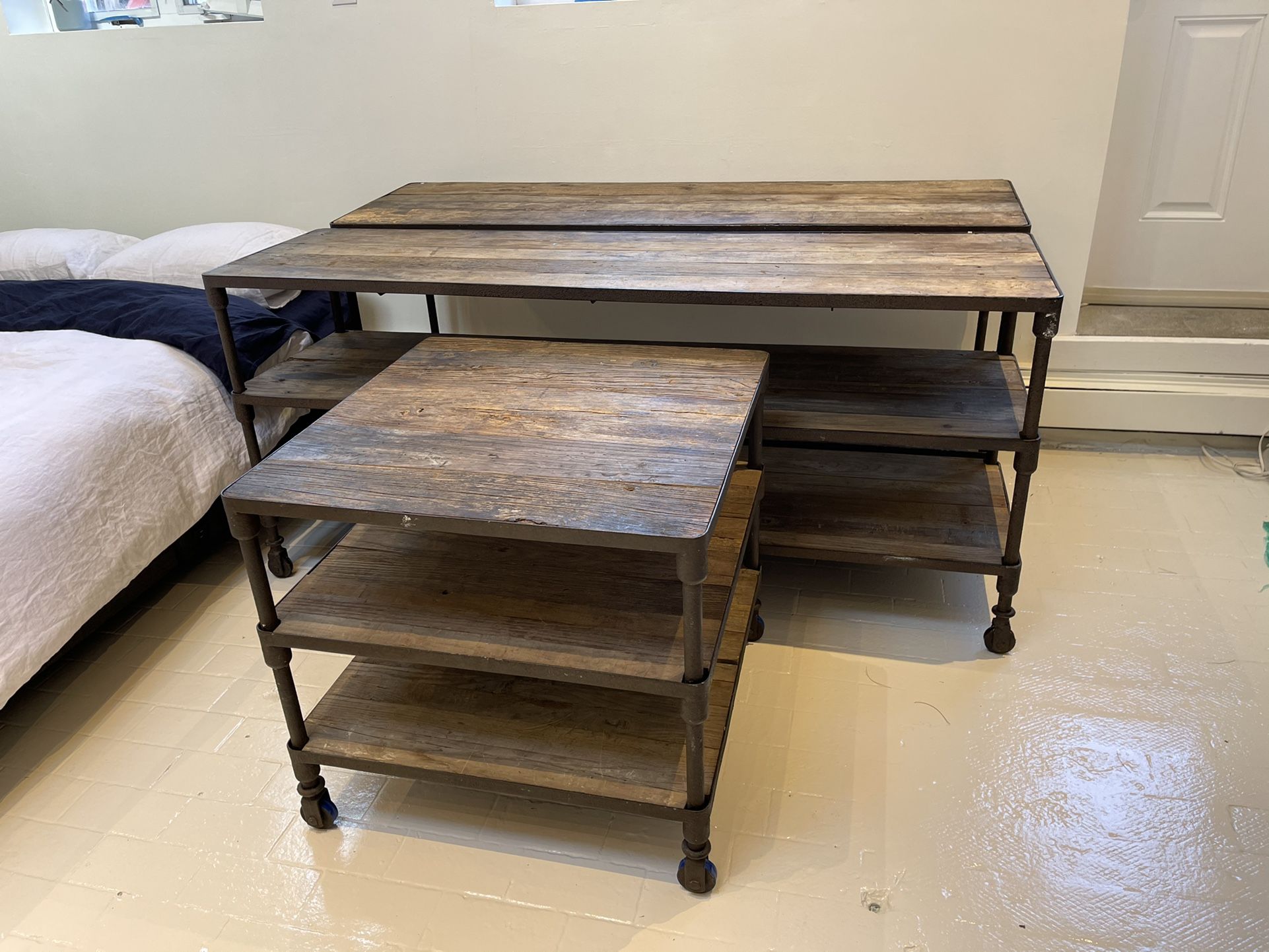 x3 Beautiful RESTORATION HARDWARE console tables! for Sale in Brooklyn ...