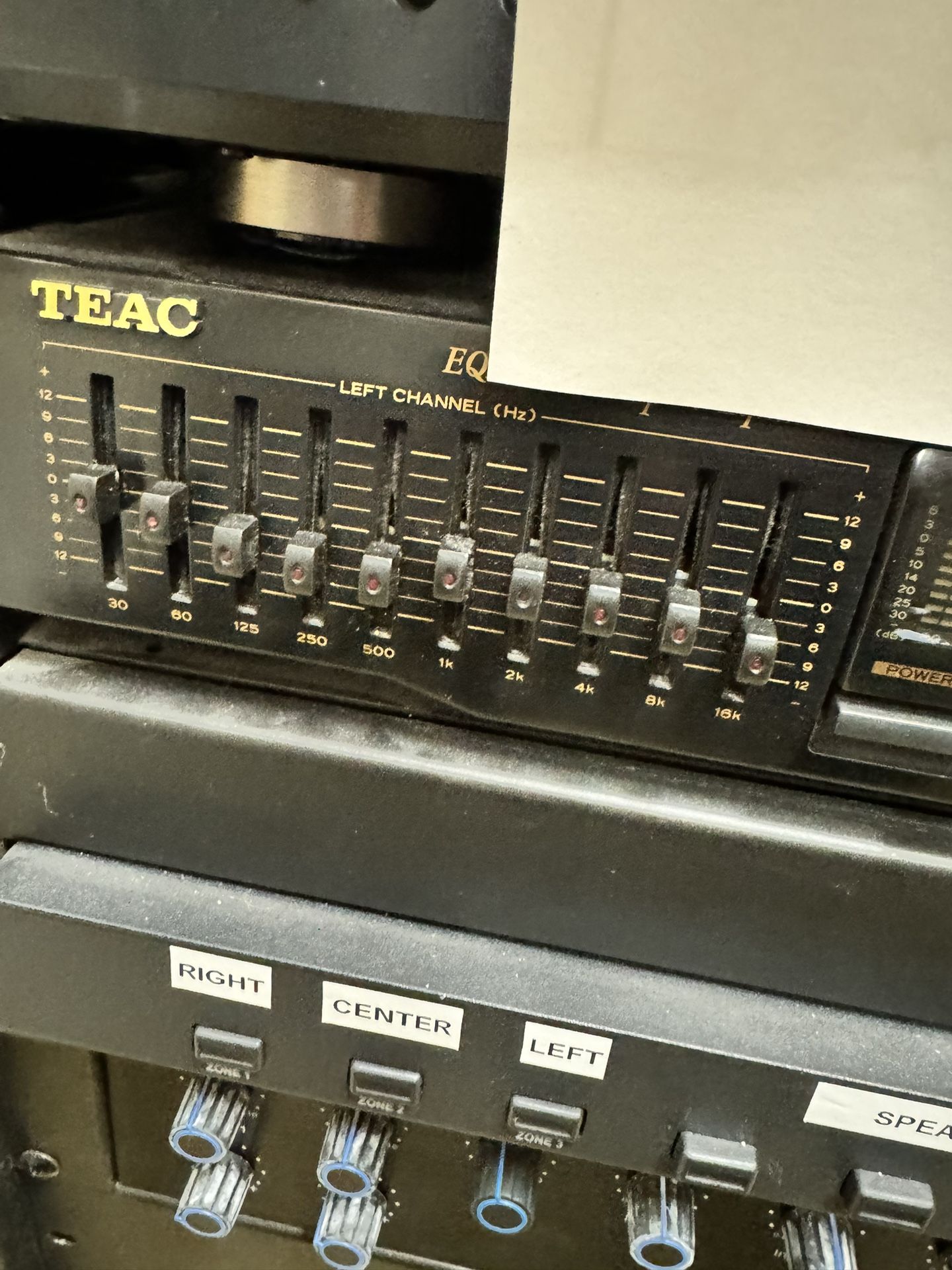 TEAC EQA-220 Vintage 10 Band Graphic Equalizer Spectrum Analyzer for ...