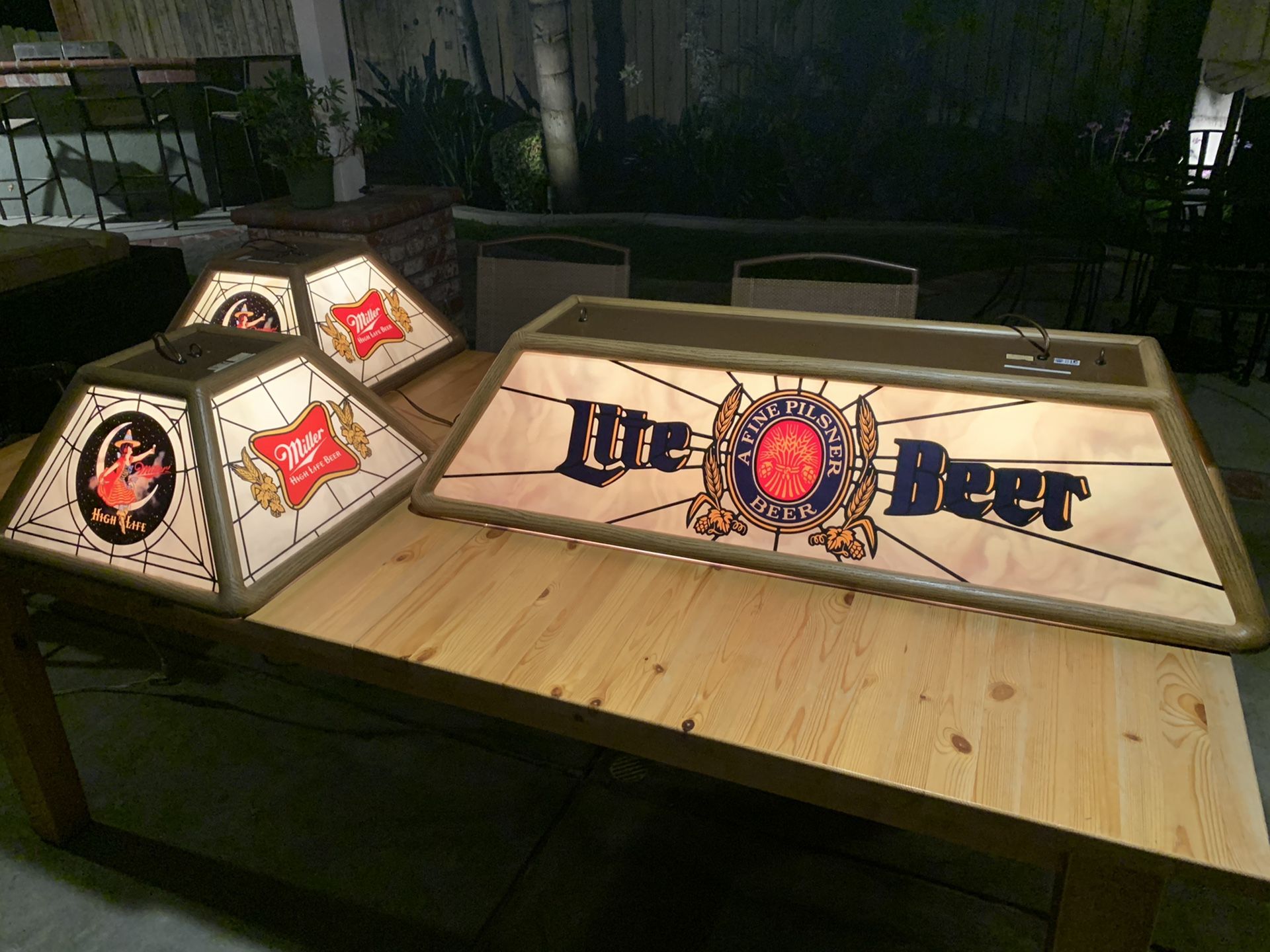 Miller Pool Table Lights Miller Lite Pool Light And Poker Table Lights