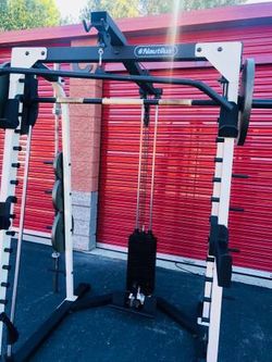Nautilus smith machine squat rack exercise & gym equipment weights for ...