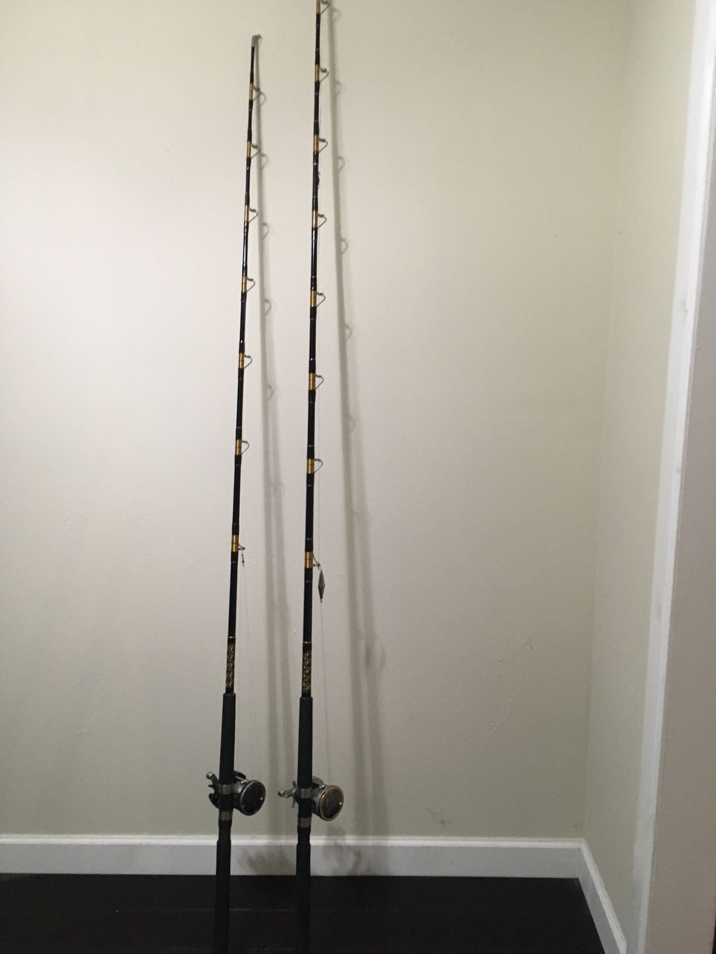 2 deep sea grouper/snapper rods/ reels (will separate) for Sale in ...