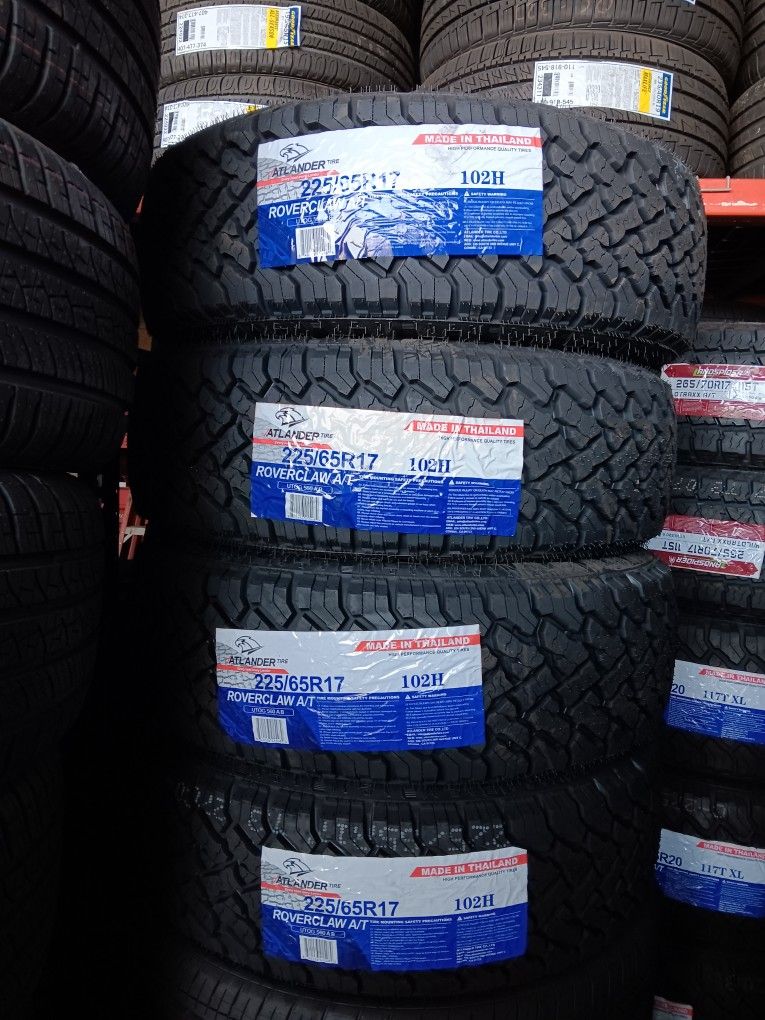 4 New Tires Installed/ Nuevas Llantas Instaladas 225/65/17 Atlander AT ...