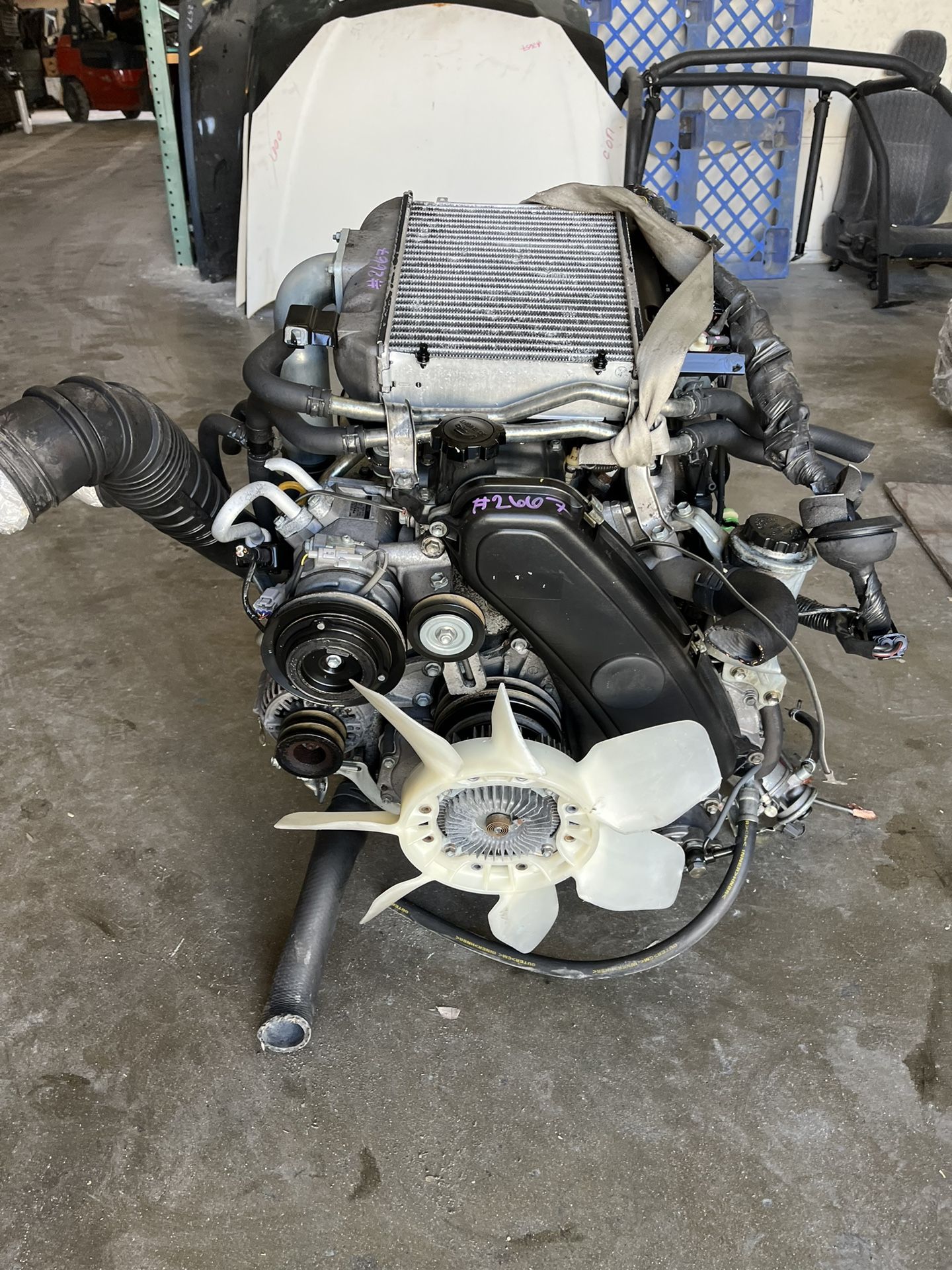 JDM TOYOTA 1KZ-TE TURBO DIESEL ENGINE 1KZ 3.0L MOTOR 4RUNNER HILUX SURF ...