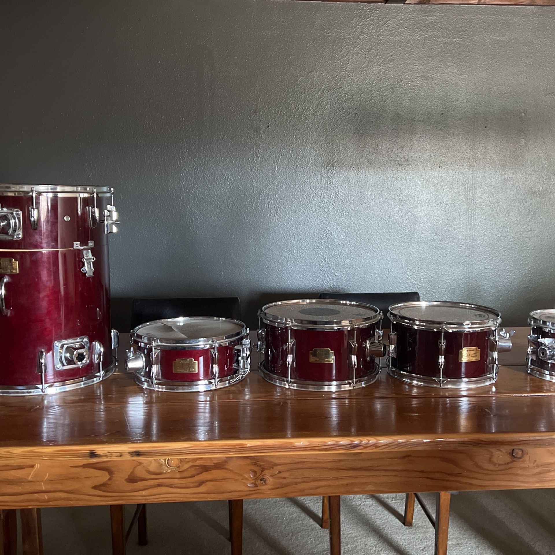 Yamaha Rick Marotta Hip Gig 6 Piece Nesting Drum Kit Cherry Wood ...