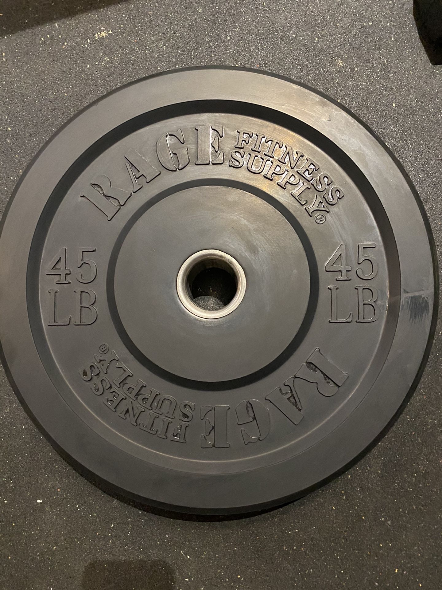 Brand new RAGE FITNESS 45lb pair Bumper Weight plate for Sale in ...