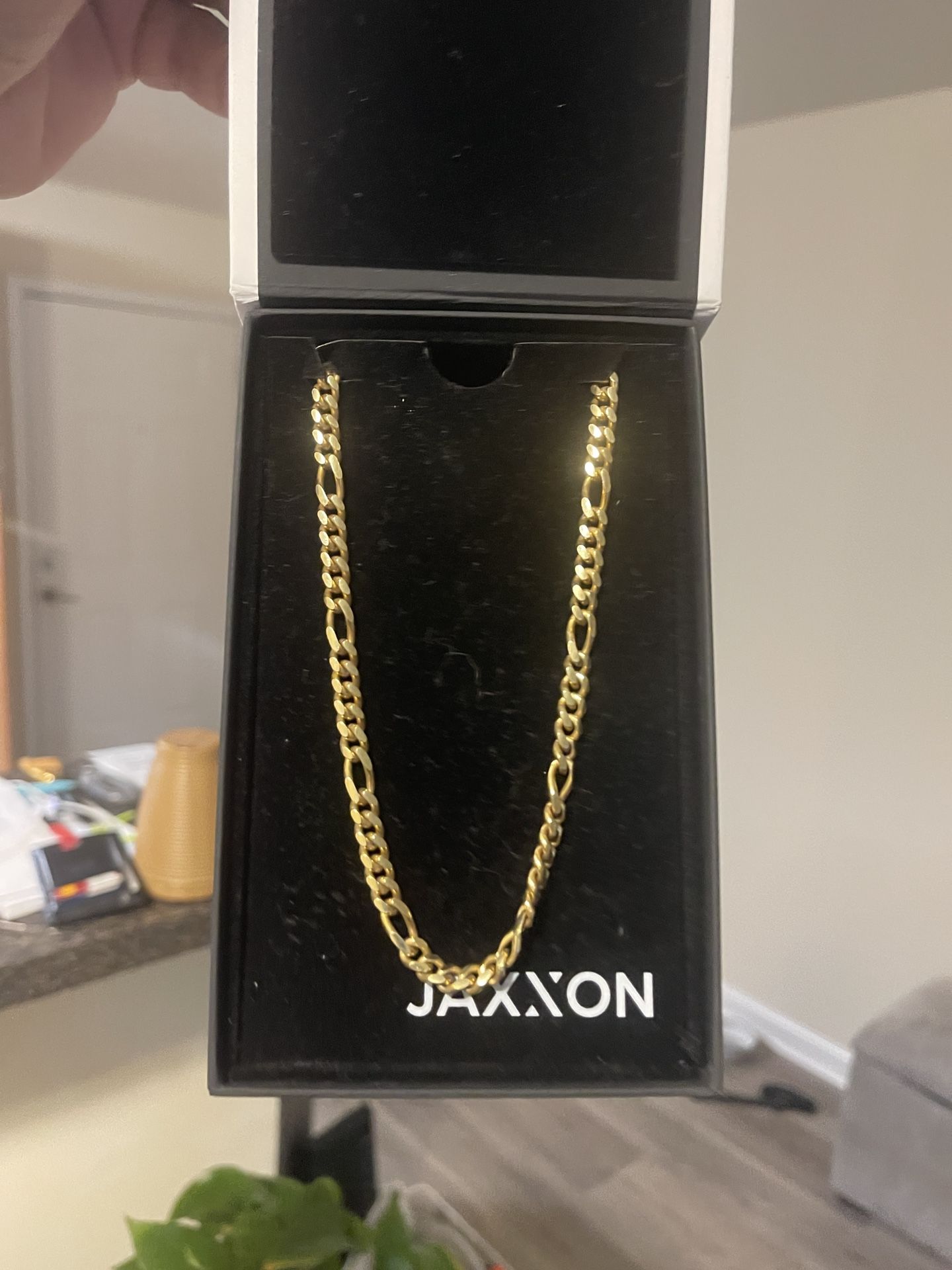 Jaxxon Gold Figaro Chain 5mm 18” Free Present for Sale in Greensboro ...