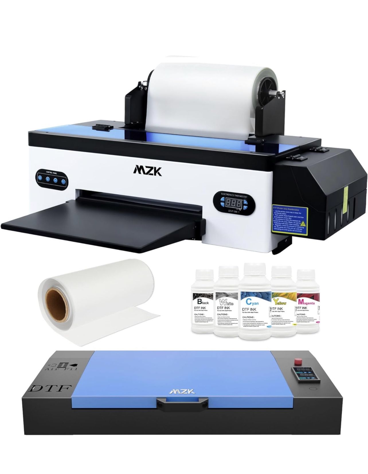 DTF Transfer Printer Set with Roll Feeder,L1800 Printhead A3 DTF ...