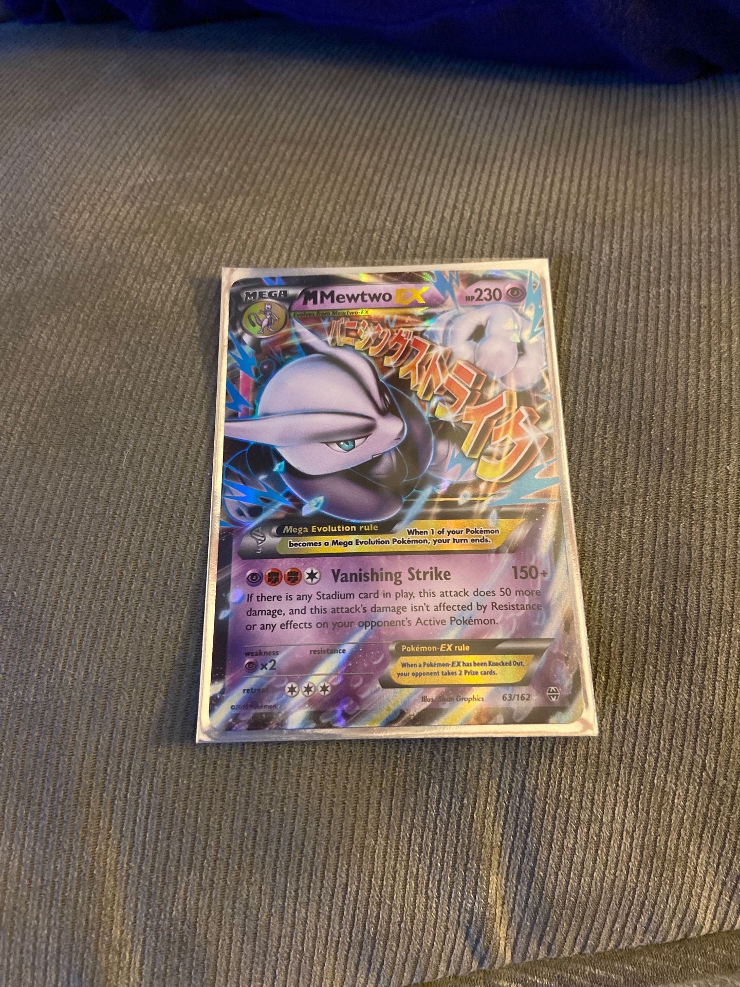 Pokemon Mewtwo Mega Evolution Card