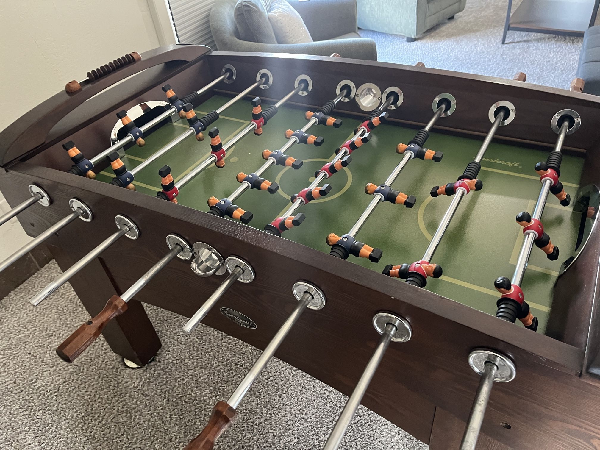 Classic Sportcraft Foosball Table - Solid Wood Construction for Sale in ...