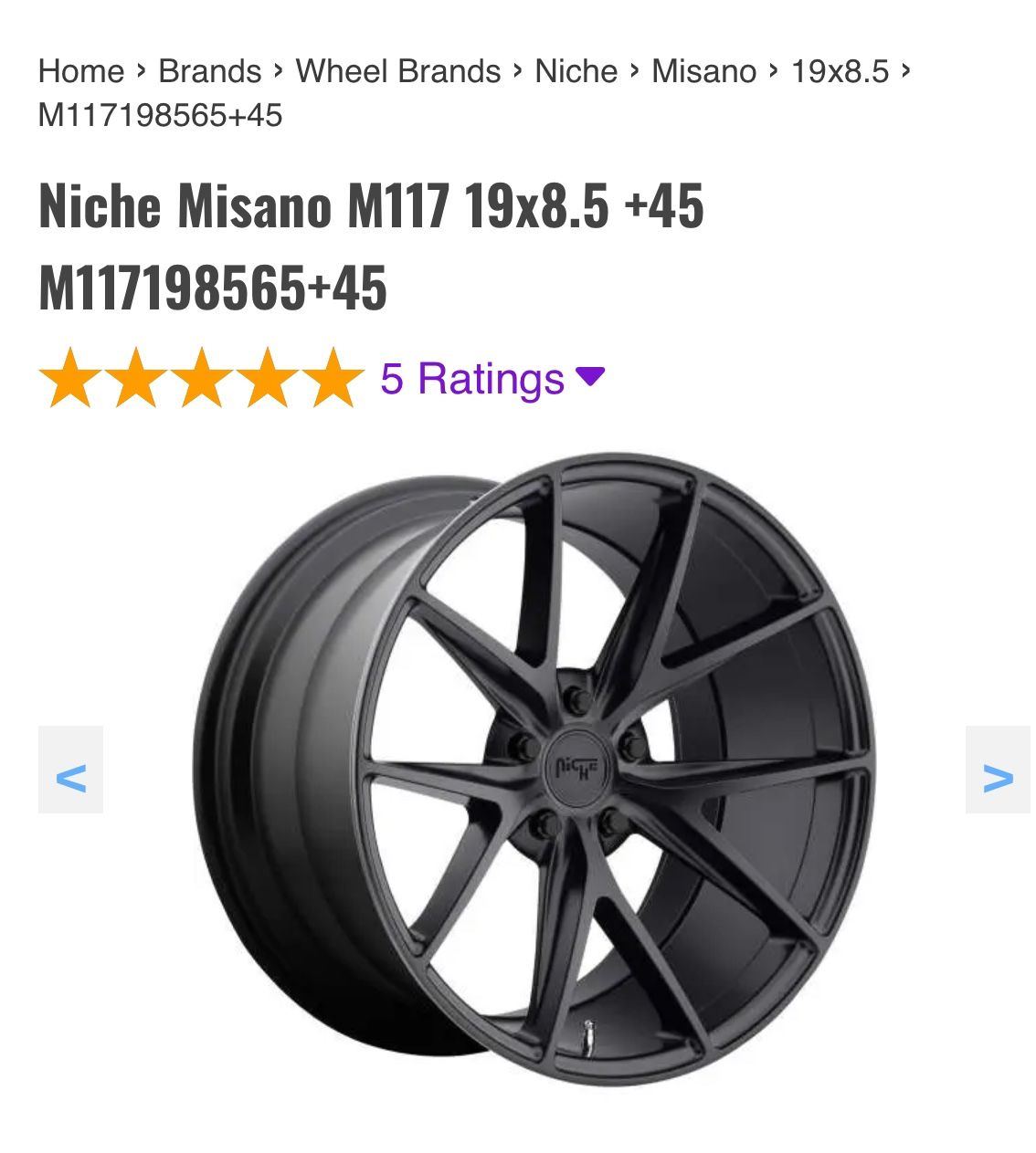 Niche Misano M117 19x8.5 +45 Rims for Sale in Chula Vista, CA - OfferUp