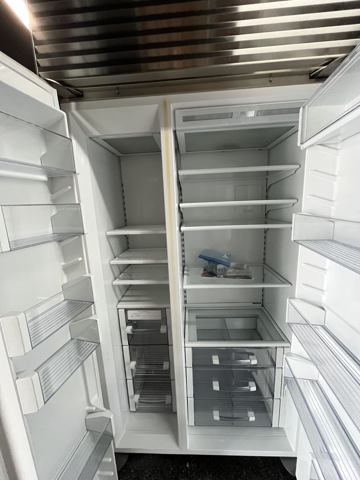 Built In Sub Zero Stainless Steel Side By Side 42” Refrigerator for ...