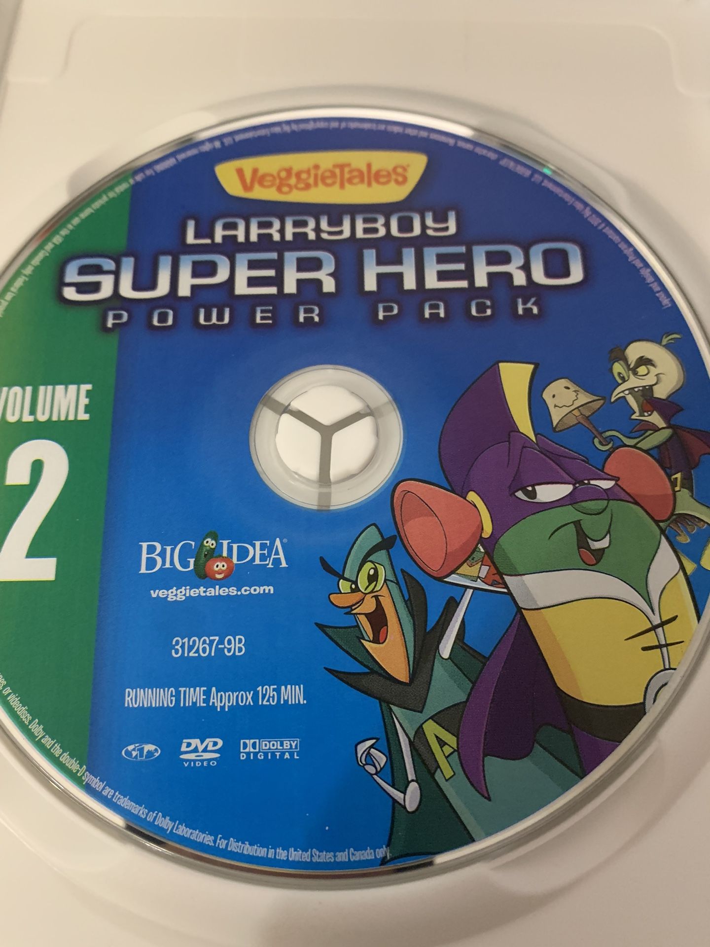 VEGGIETALES LarryBoy SUPER HERO Power Packs Volumes 1 & 2 (DVD) for ...