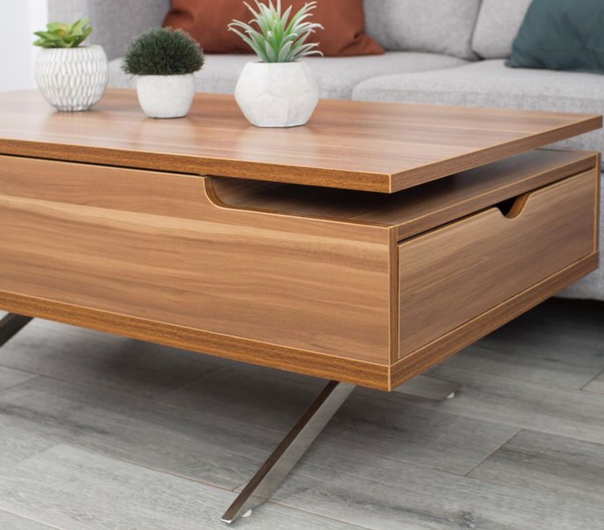 Denson Melamine Veneer Wood Hidden Storage Lift Top Coffee Table for Sale in McLean VA OfferUp