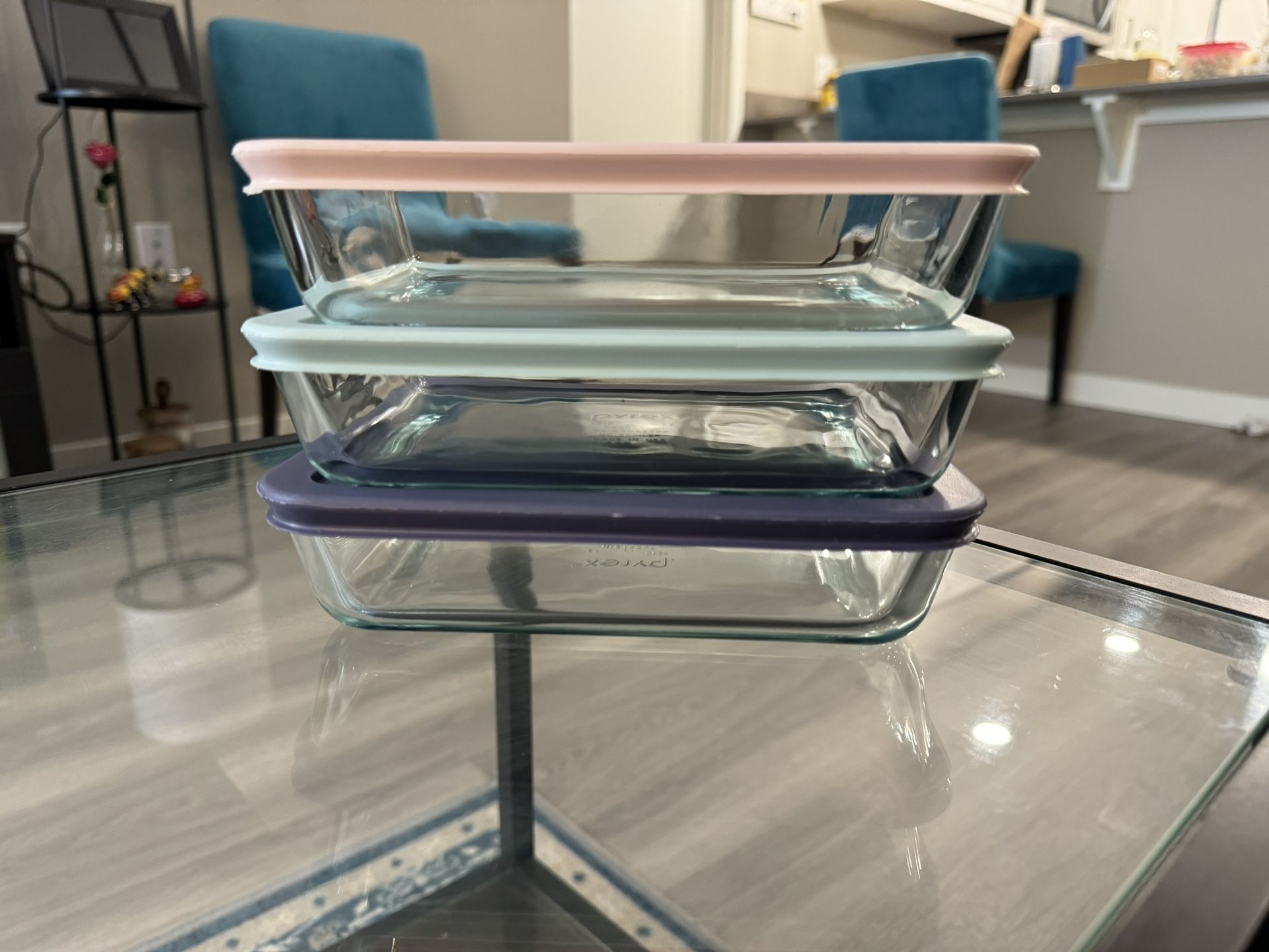 Pyrex Storage 3 Cup Rectangle Containers With Lids for Sale in Bothell ...