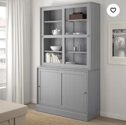 Havsta storage with sliding glass doors store