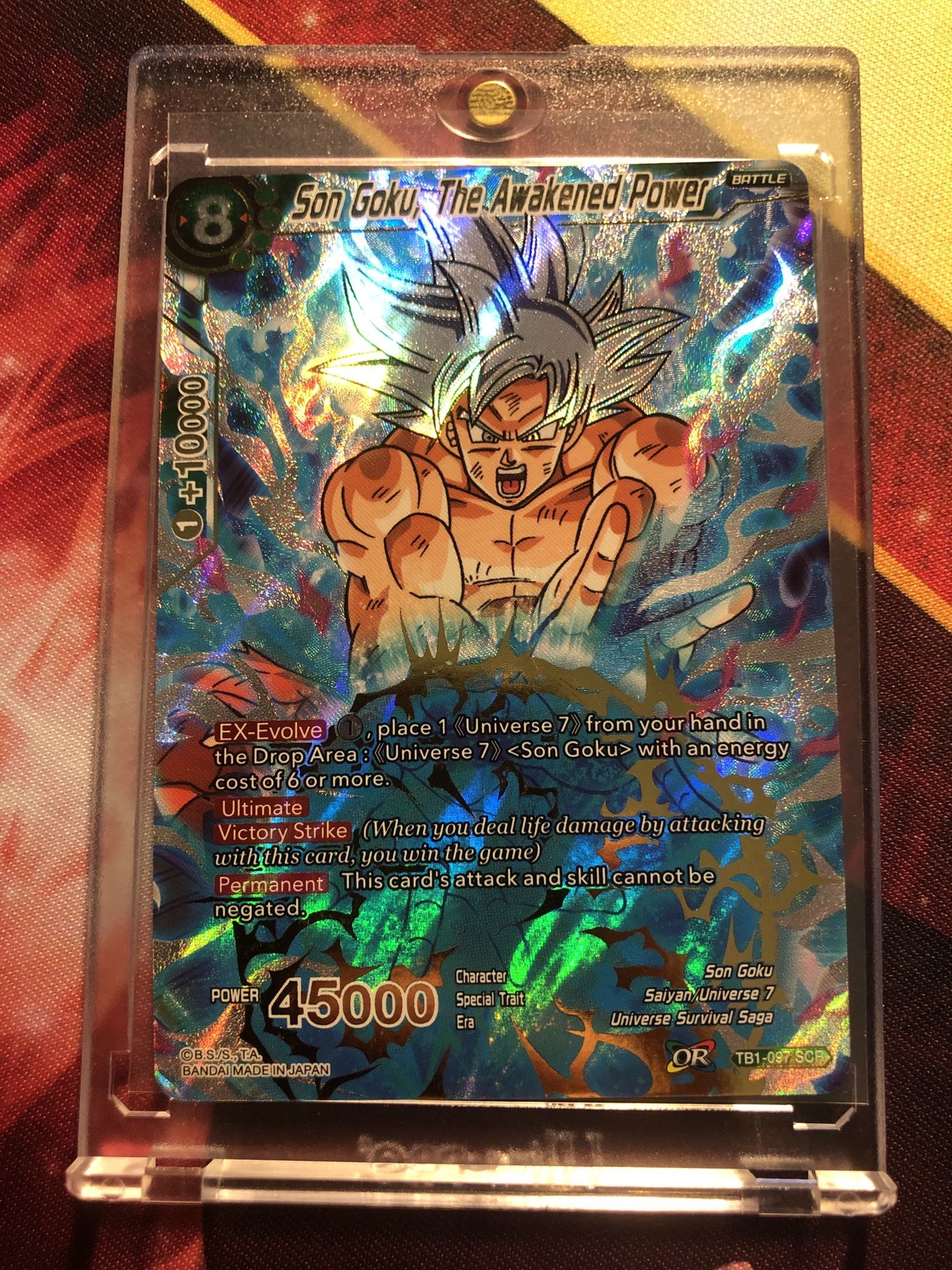 Son Goku, The Awakened Power TB1-097 SCR Secret Rare Victory Strike ...