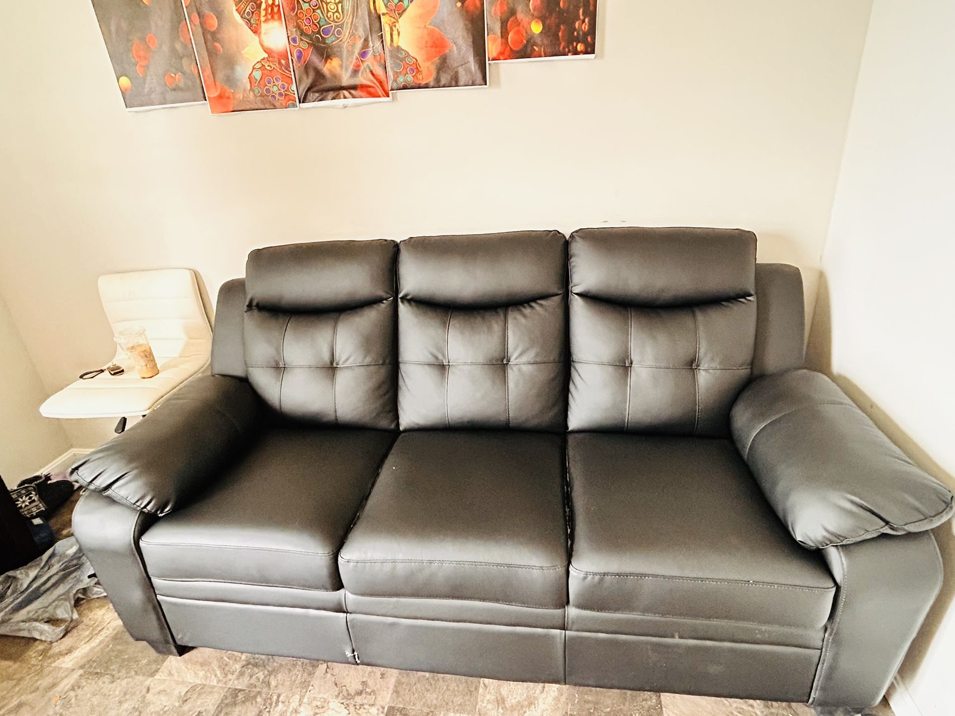 Coaster finley black sofa store
