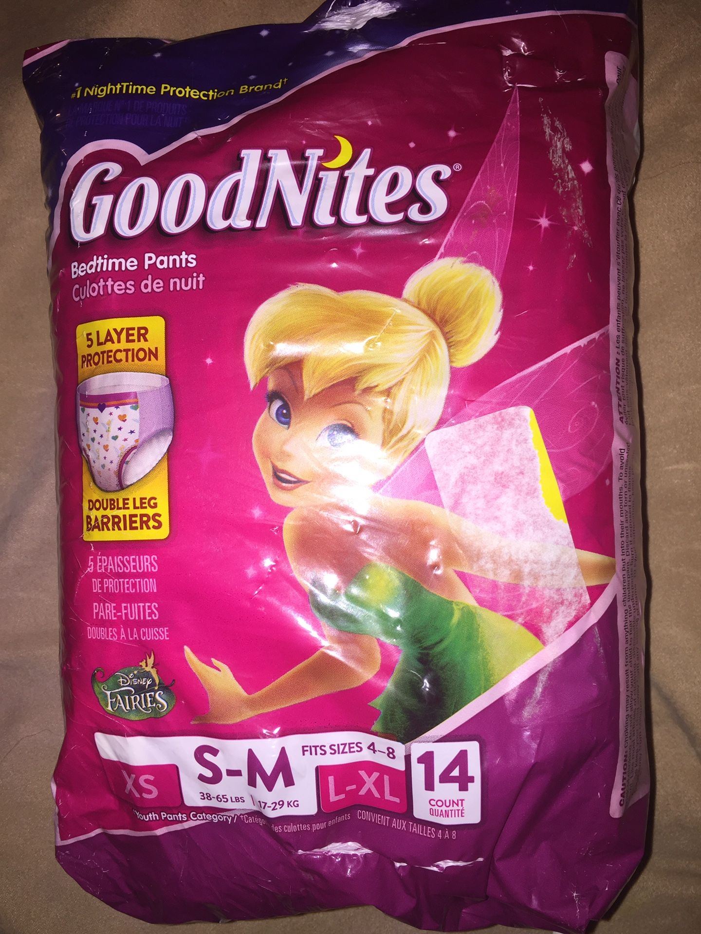 Tinkerbell Goodnites