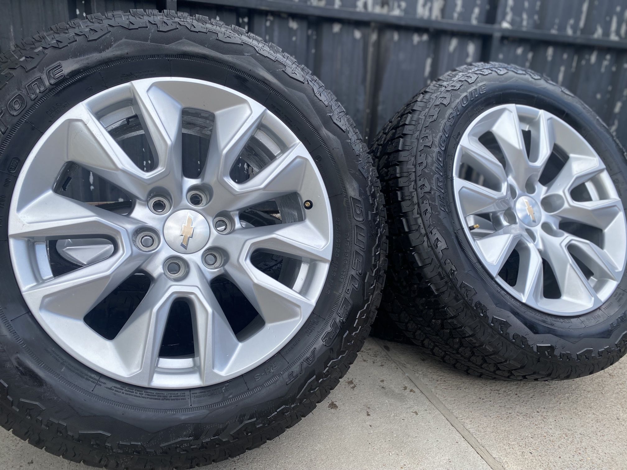 Brand New Take Offs Chevy Silverado 20 Inch Wheels And Bridgestone Tires for Sale in Houston, TX ...