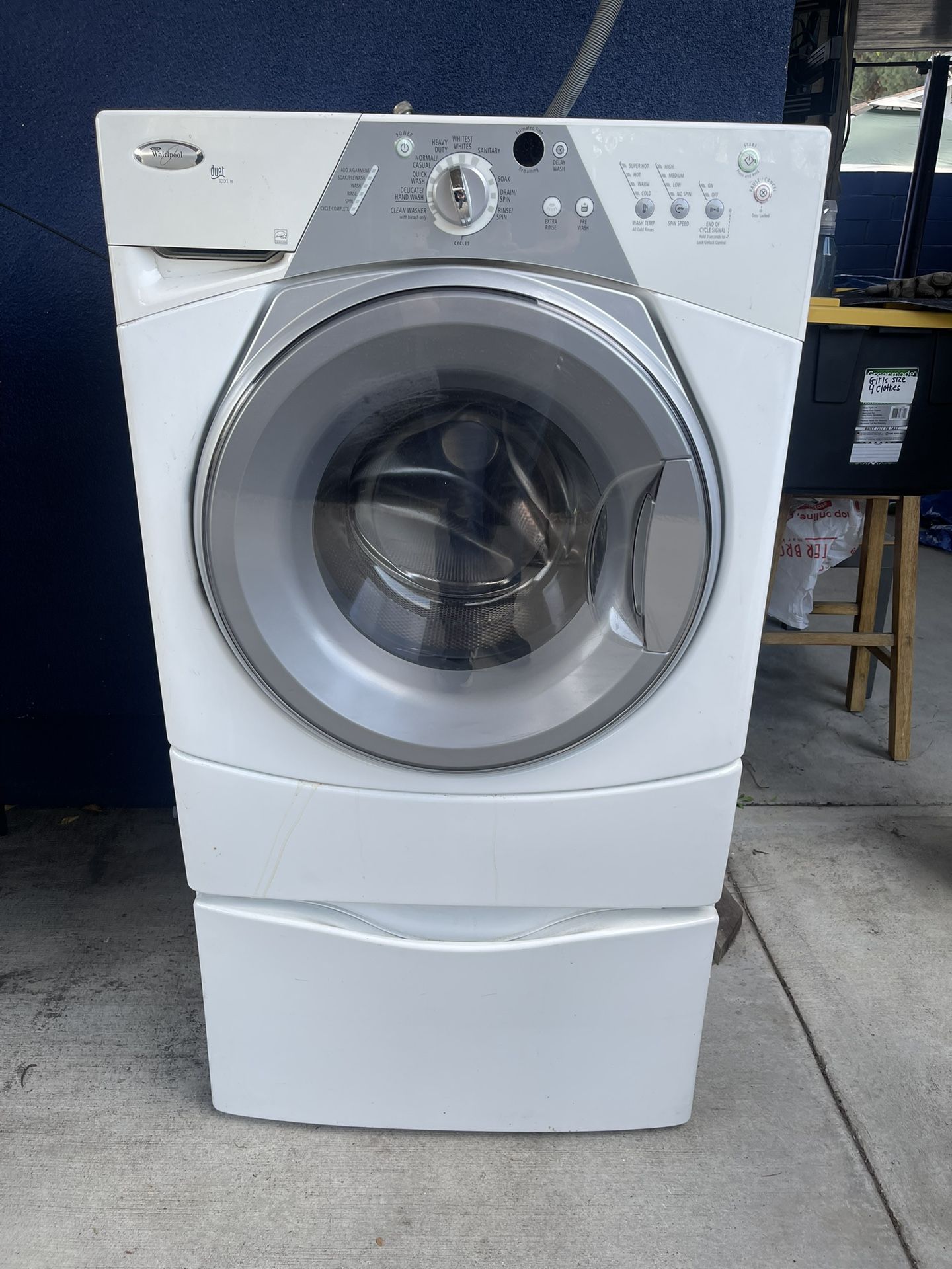 Whirlpool Front Load Washer & Pedestal for Sale in Whittier, CA - OfferUp
