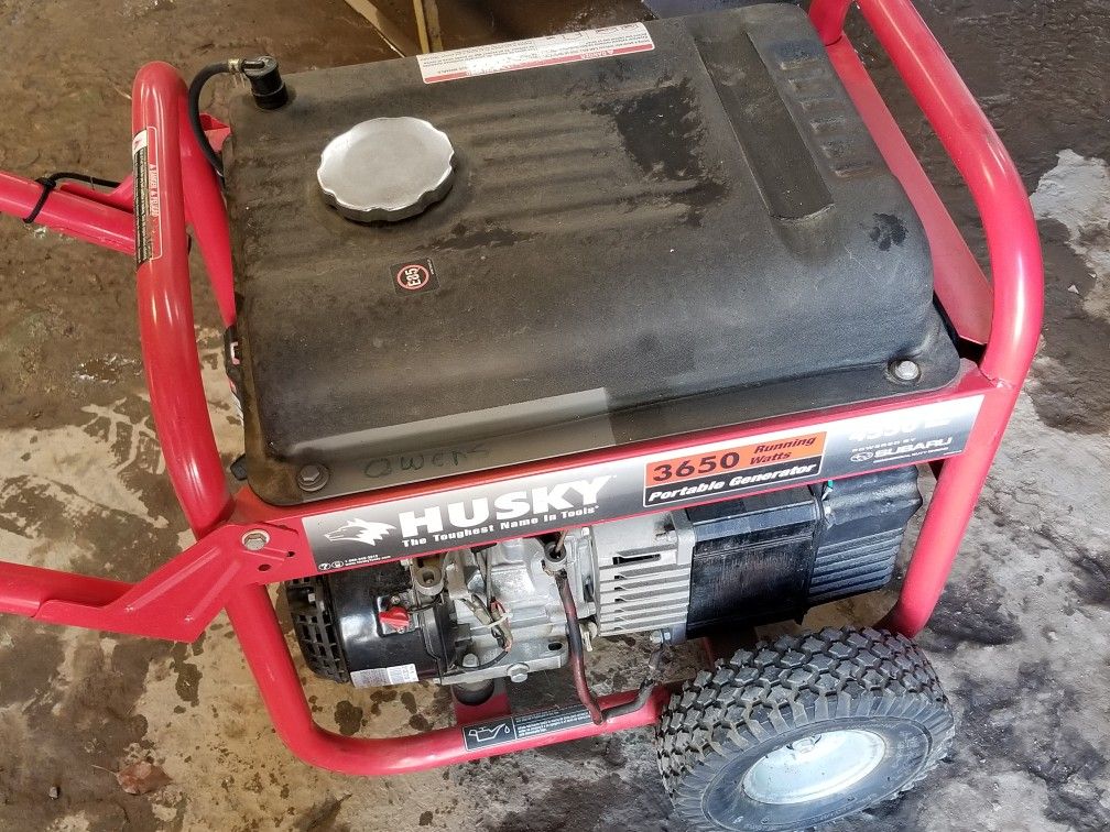 Husky 3650 running watts portable generator for Sale in Sanger, CA ...