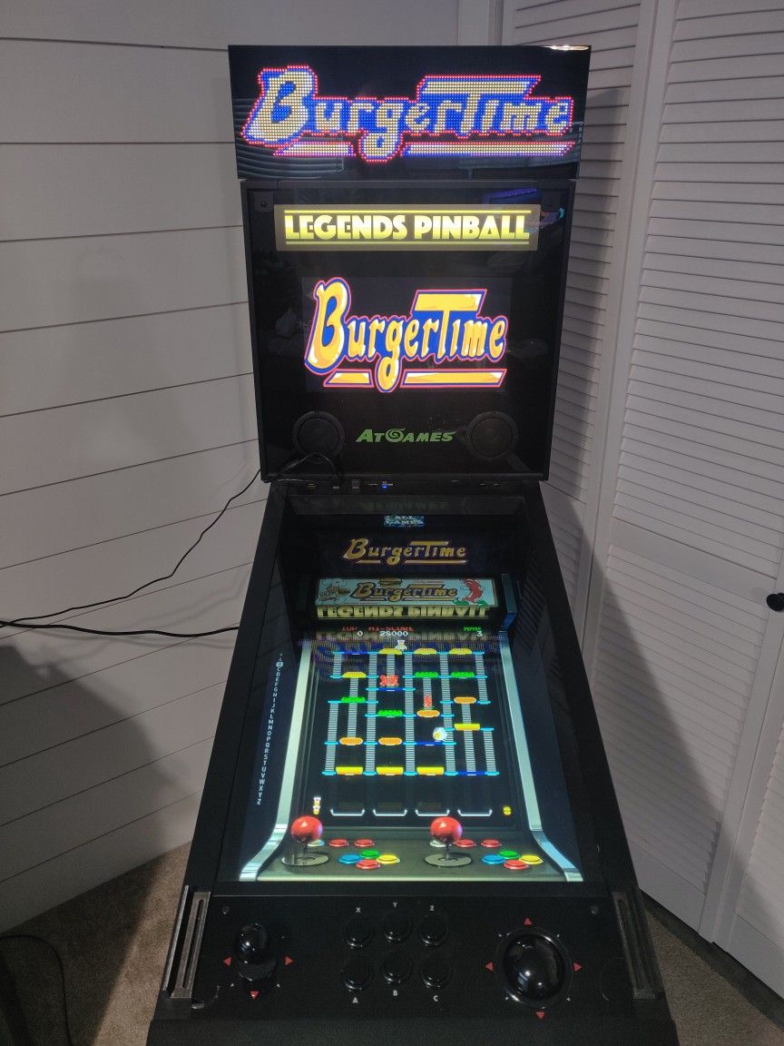AtGames Legends Virtual Pinball with BitPixel HV LED Marquee & Arcade ...