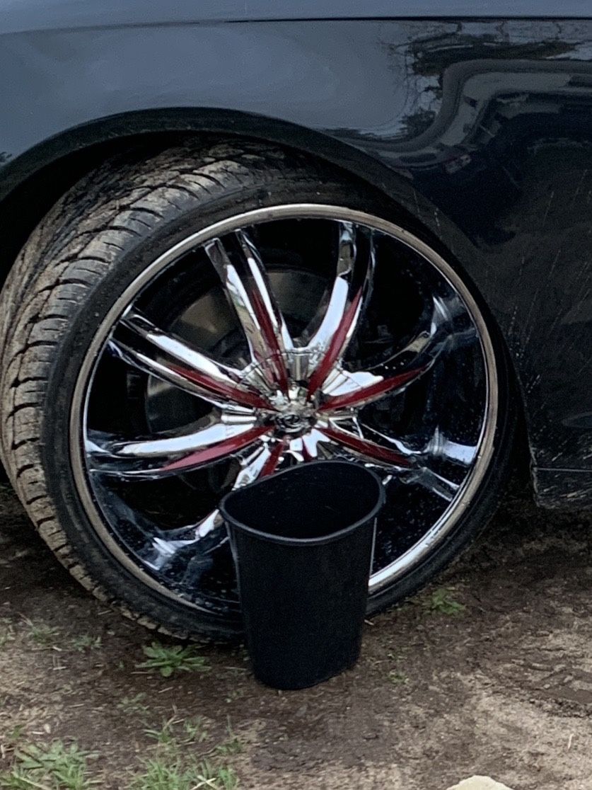 22” 5 lug universal rims brand new condition rims and tires are brand ...