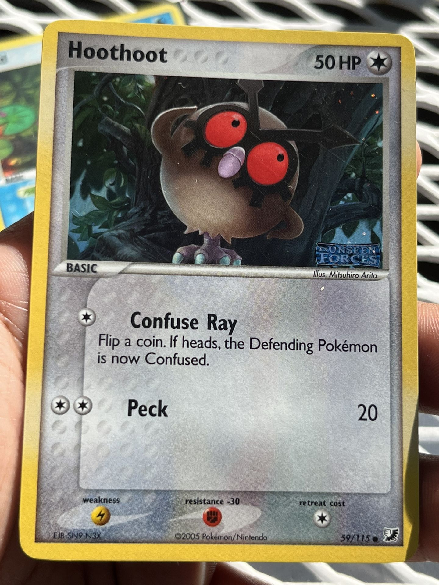 Hoothoot Pokemon Card