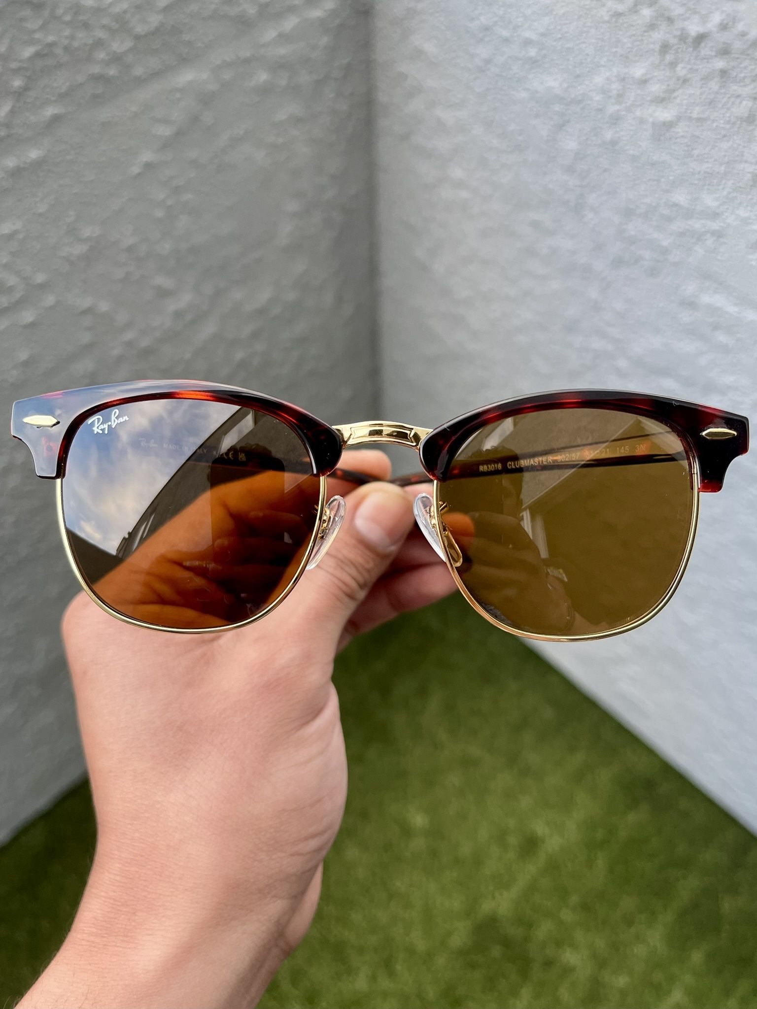 New With Tags Ray Ban Classic Clubmaster RB3016 Red Havana Original ...