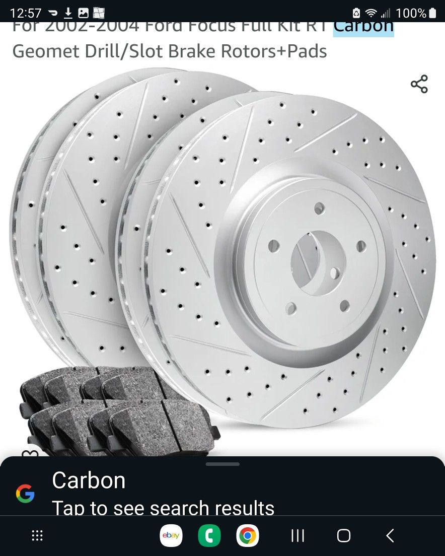 HELLCAT ROTORS 6 PISTON FRONT AND REAR with PADS CHOOSE STYLE AND COLOR ...