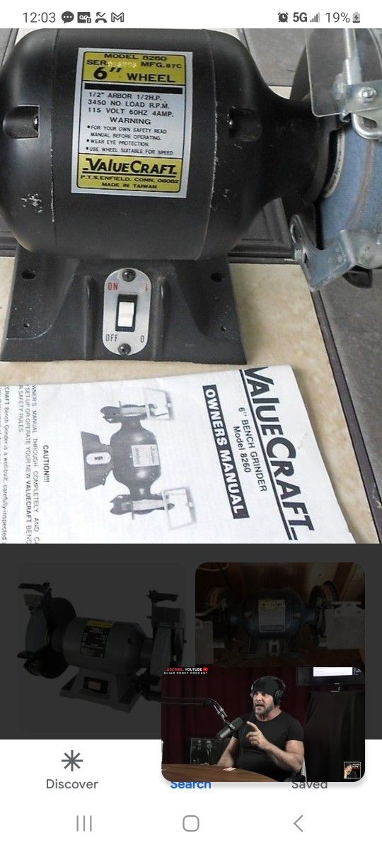 VALUE CRAFT BENCH GRINDER for Sale in Brentwood, NY - OfferUp