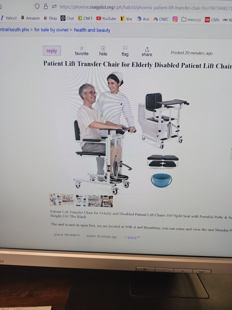 Patient Left Transfer Chair For Elderly Disabled Patient Left Chair for ...