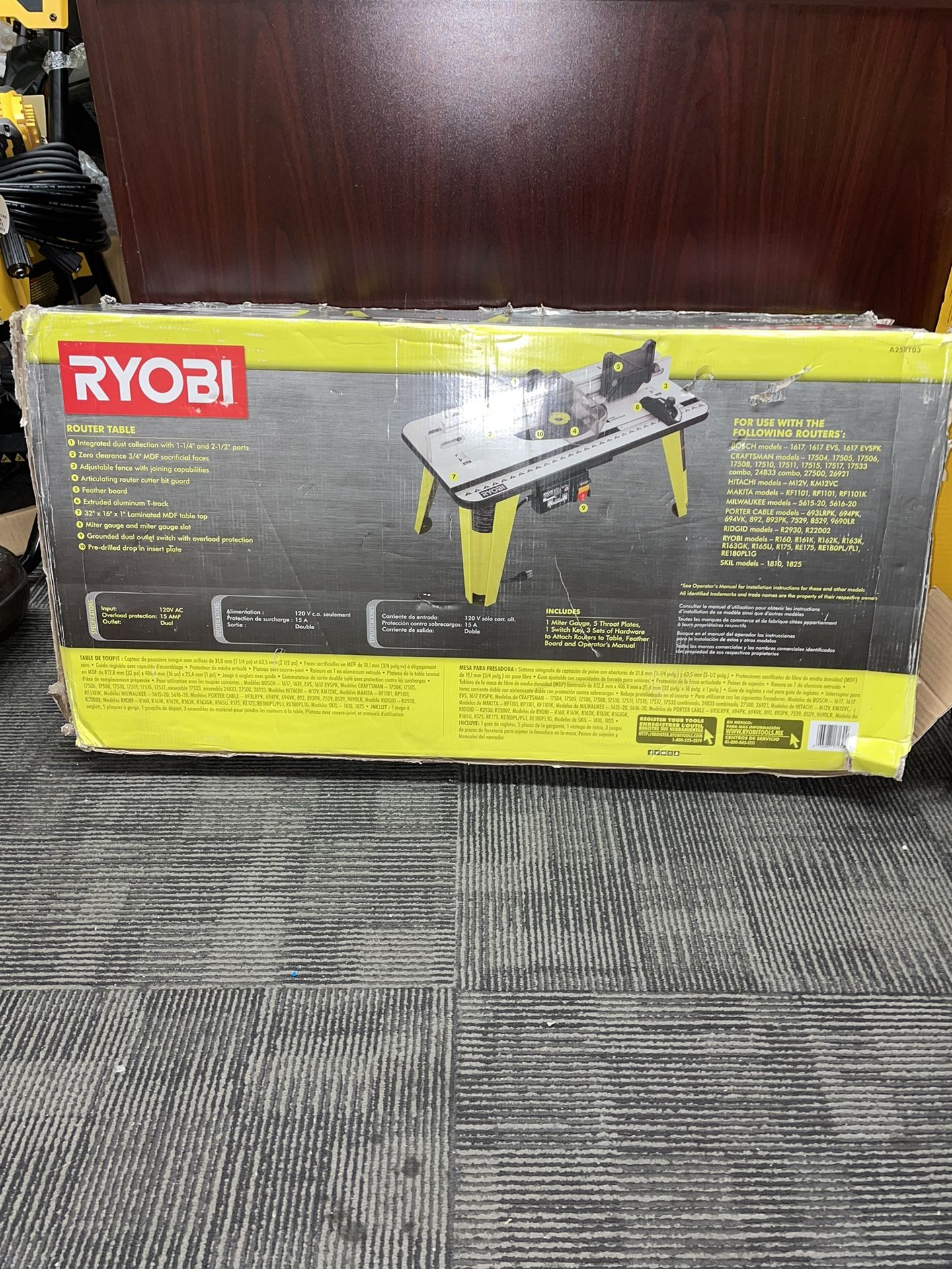 Ryobi Universal Router Table/ Mesa de enrutador universal Ryobi for ...