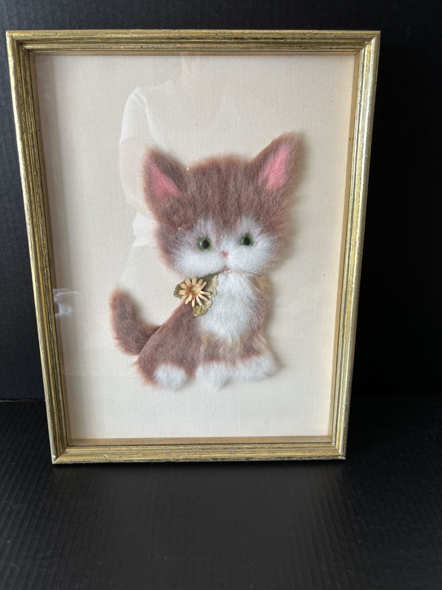 RARE Japanese Bunka Embroidery Cat Fuzzy Art Framed for Sale in Phoenix ...