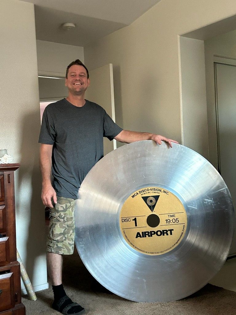 Giant 4-ft Diameter Aluminum Laser Disc (1975) for Sale in Perris, CA ...