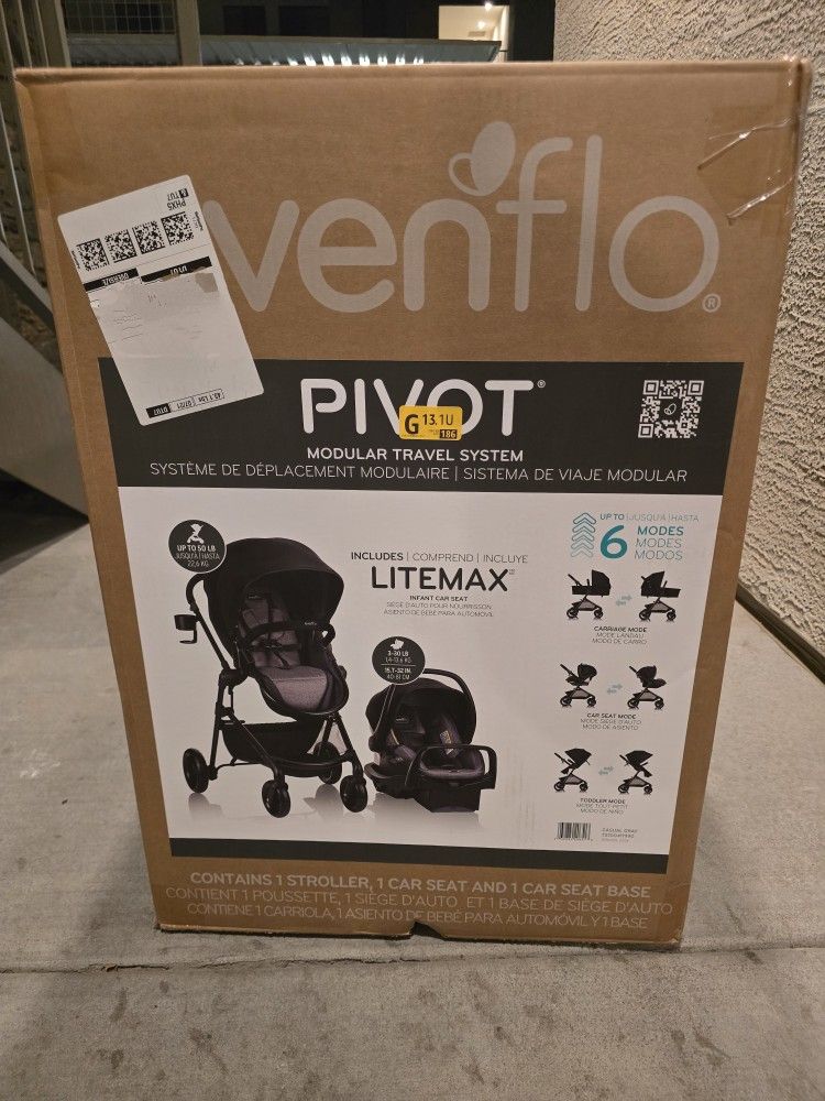{PRICE FIRM} Evenflo Pivot Modular Travel System - Stroller + Car Seat ...