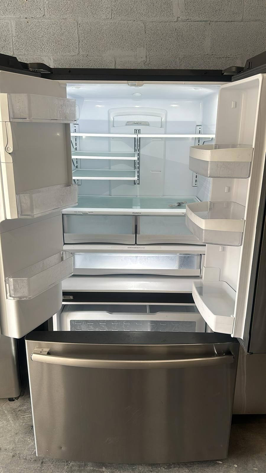 36” GENERAL ELECTRIC STAINLESS STEEL FRIDGE REFRIGERATOR NEVERA ...